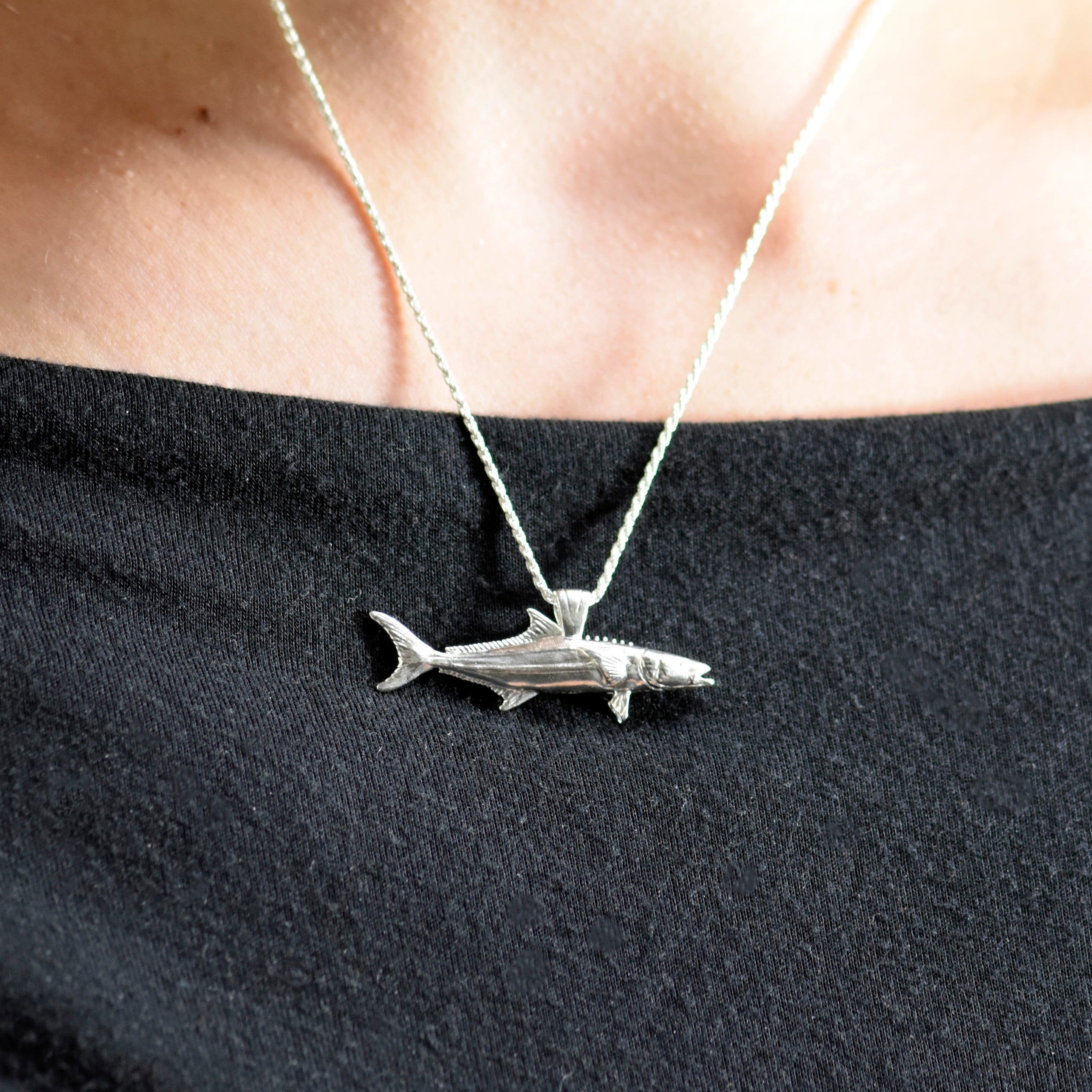Cobia Fish with Fixed Bail - small | Sea Shur Jewelry