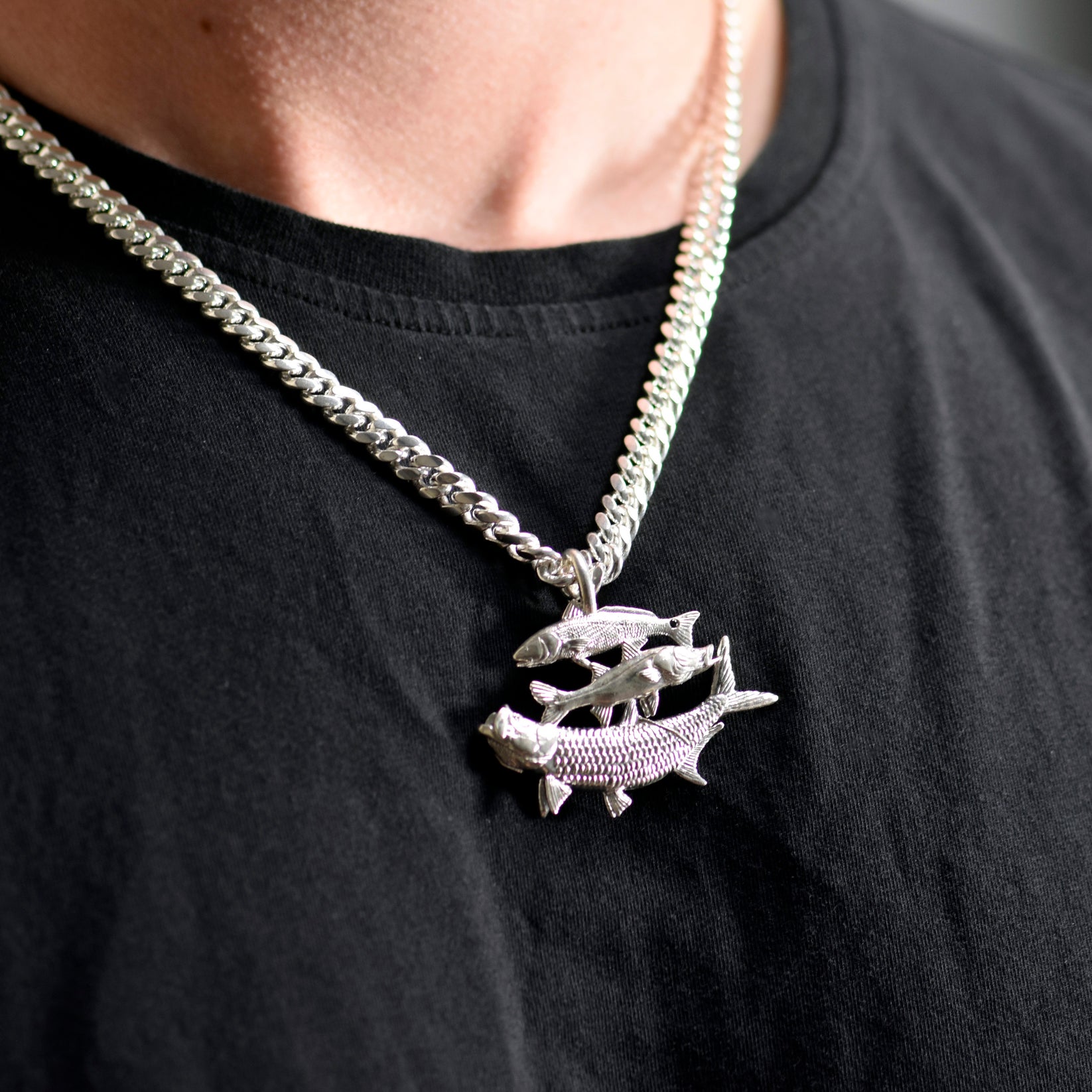 Grand Slam Fish Pendant *Medium* Redfish|Snook|Tarpon | Sea Shur Jewelry