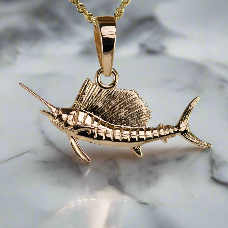 Sailfish Pendant - Large | Sea Shur Jewelry